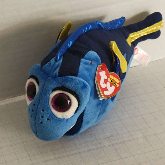 Disney | Toys | Ty Beanie Boos Disney Finding Nemo Dory Blue Fish ...